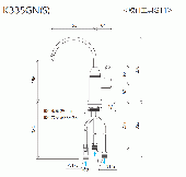 トラブラン/商品詳細 KVK/ビルトイン浄水器用水栓/浄水カートリッジ付[ K335GNS]